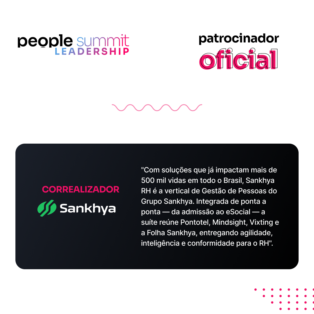 Sankhya participa como correalizadora do People Summit BH 2025 - SankhyaSankhya